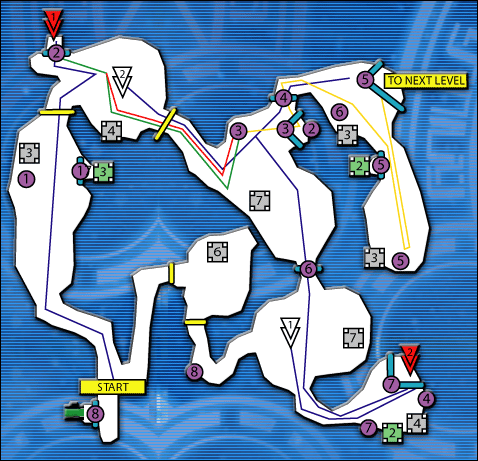 PSO-World.com - Guides - Stage 1 Level Full Maps