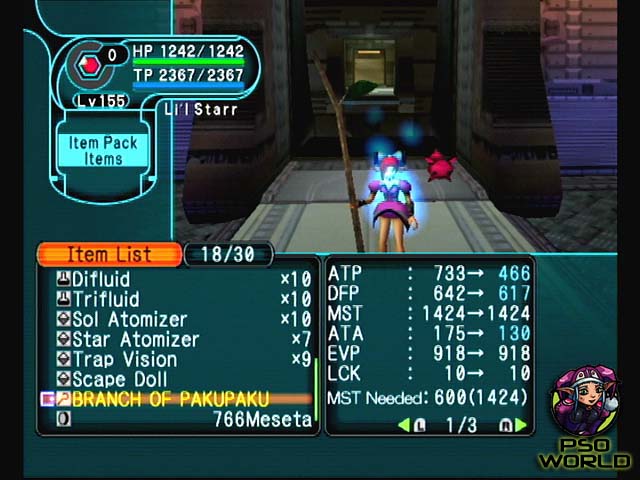 PSO-World.com - Items - Branch of Paku Paku